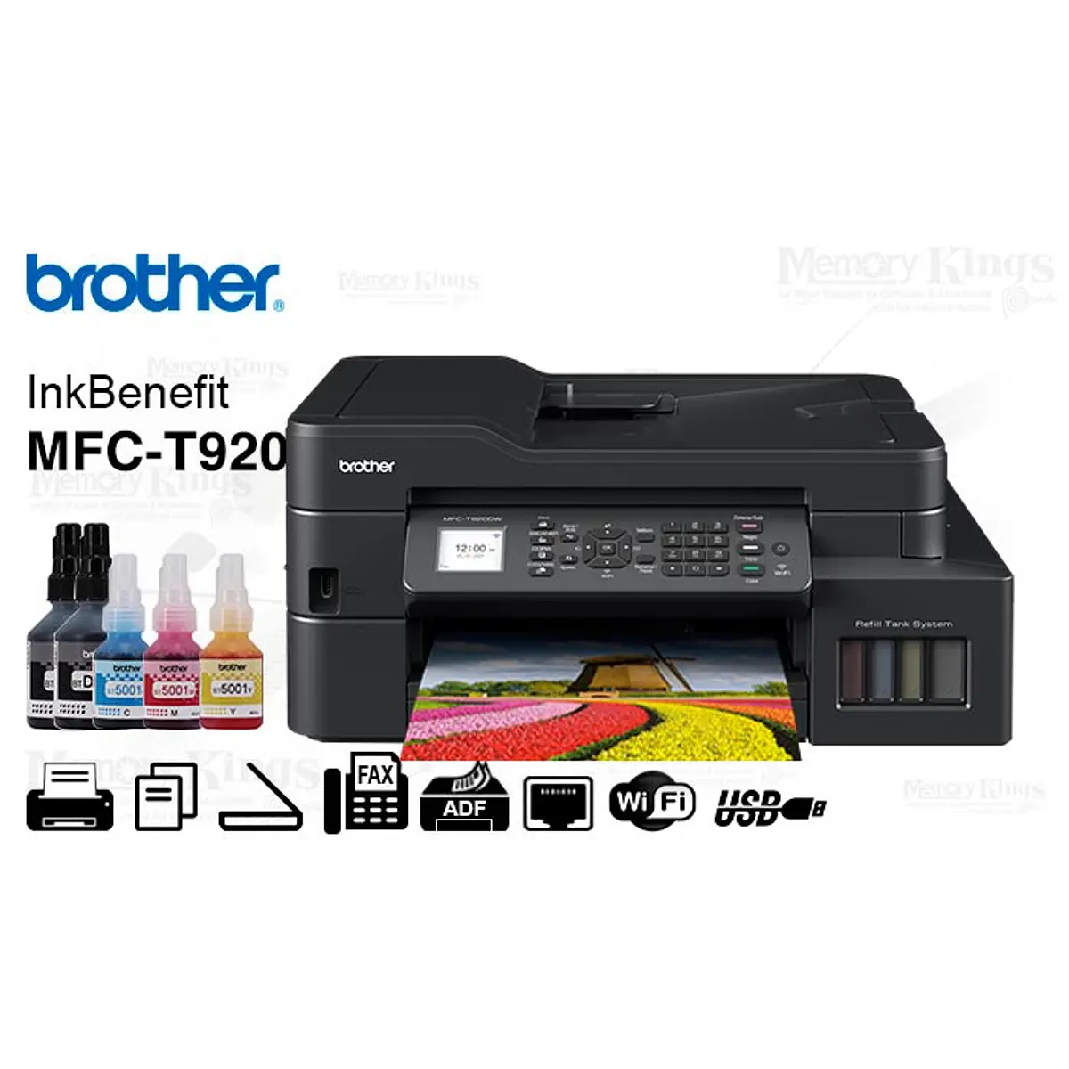 Multifuncional Brother MFC-T920DW InkBenefit Tank, Sistema d