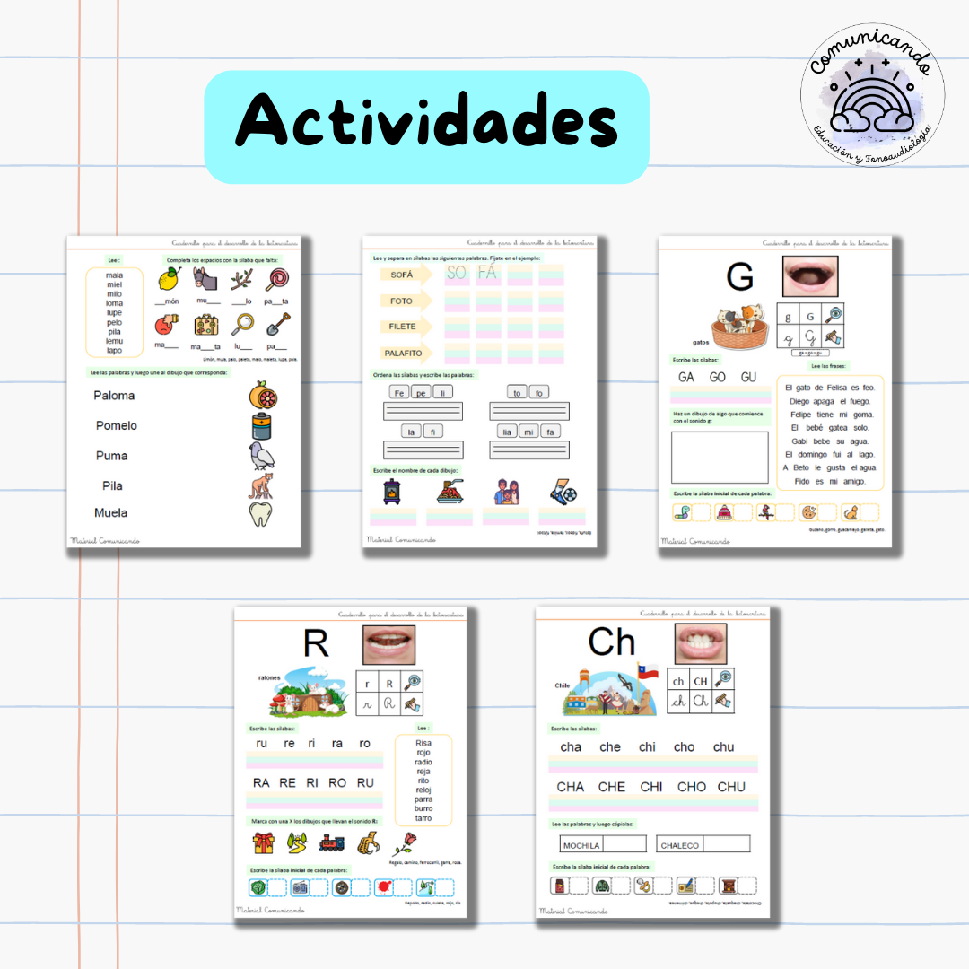 Cuadernillo Lectoescritura 1 - LETRA IMPRENTA
