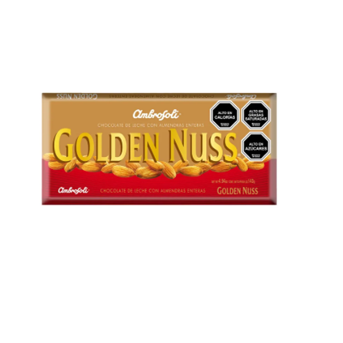 CHOCOLATE GOLDEN NUSS 140 GR | CONFITERIA CONFIMAX CALAMA