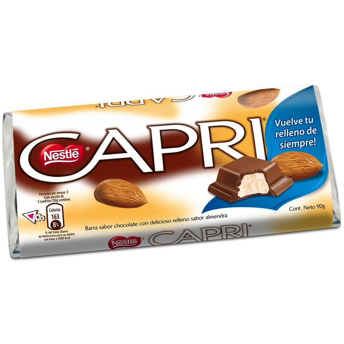 CHOCOLATE CAPRI 90 GRS | CONFITERIA CONFIMAX CALAMA