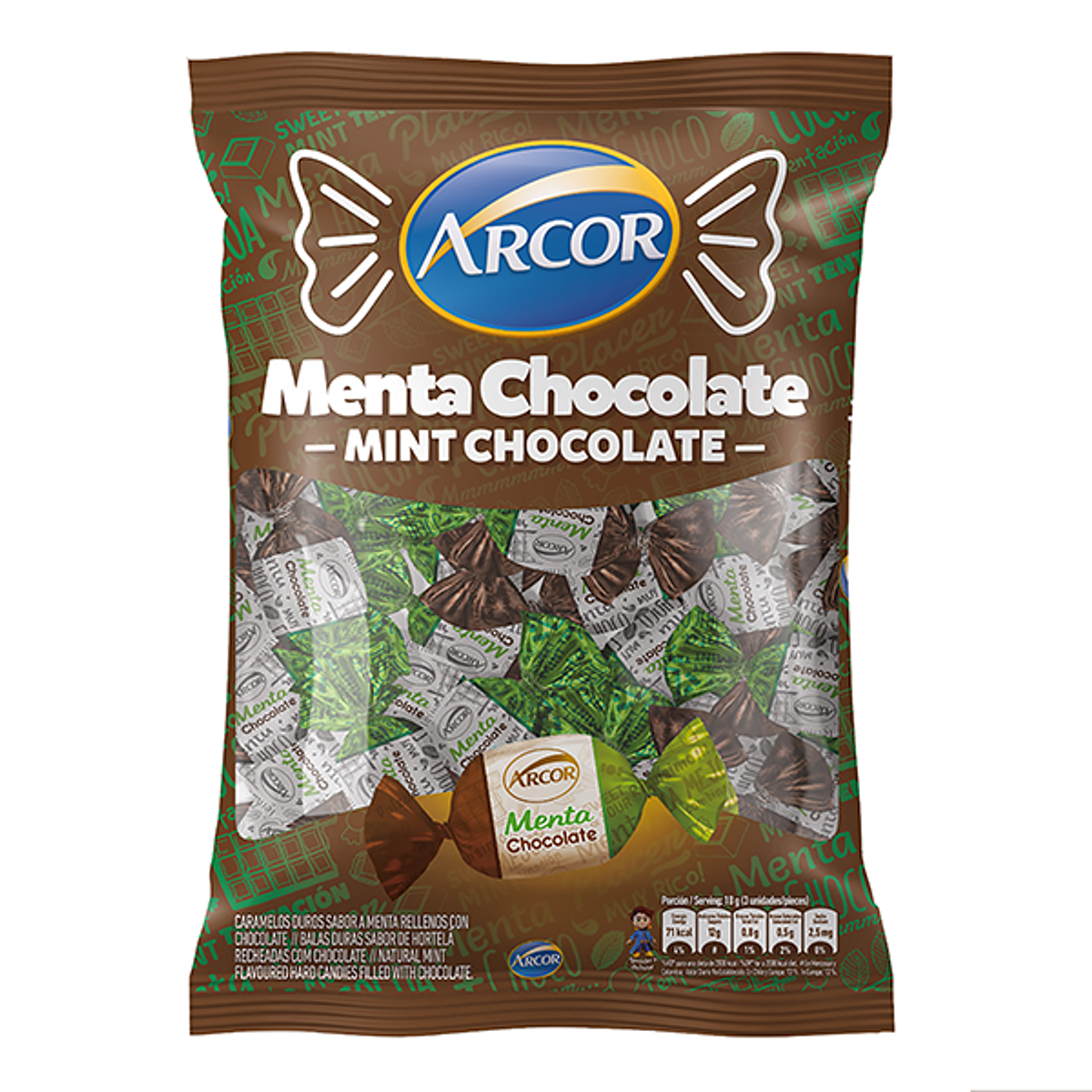 CARAMELO MENTA CHOC ARCOR 530 GR | CONFITERIA CONFIMAX CALAMA
