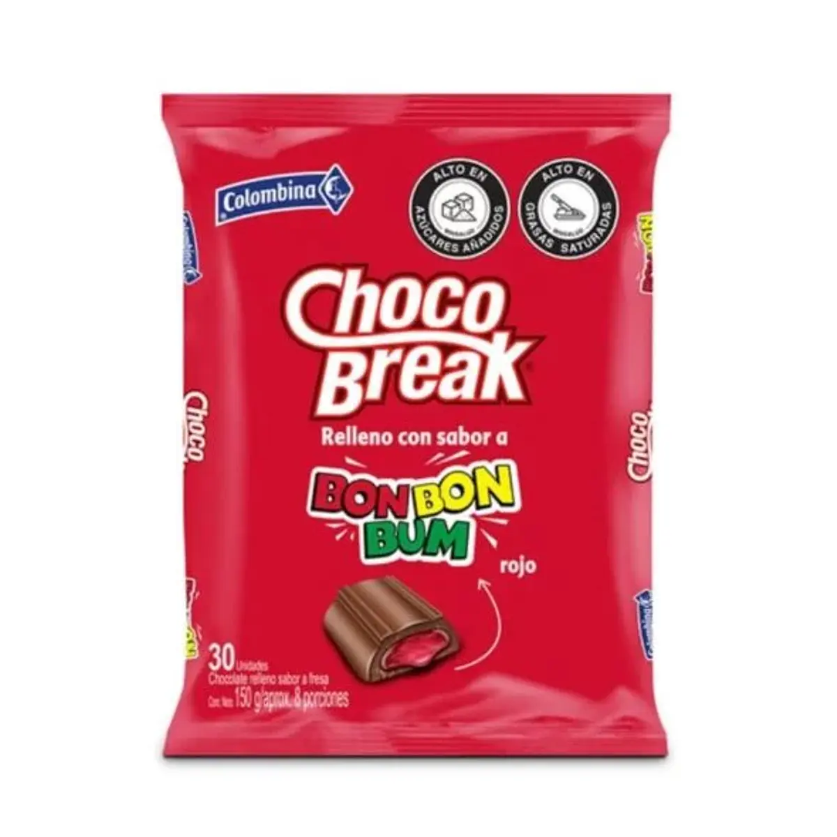 CHOCOBREAK BON BON BUM X 30 UN | CONFITERIA CONFIMAX CALAMA