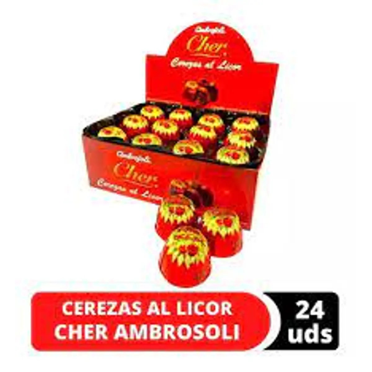 CEREZA AL LICOR AMBROSOLI X 24 UN | CONFITERIA CONFIMAX CALAMA