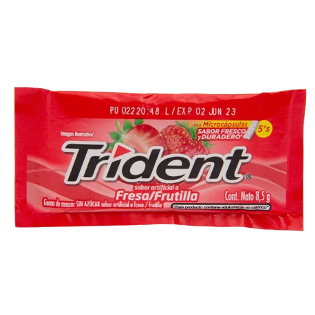 TRIDENT FRESA FRUTILLA X 18UN | CONFITERIA CONFIMAX CALAMA