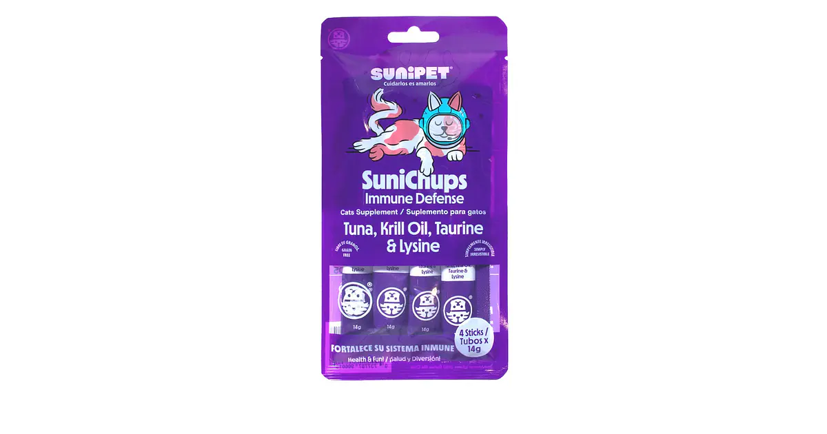 SuniChups Immune Defense 56 g | Snack funcional con taurina