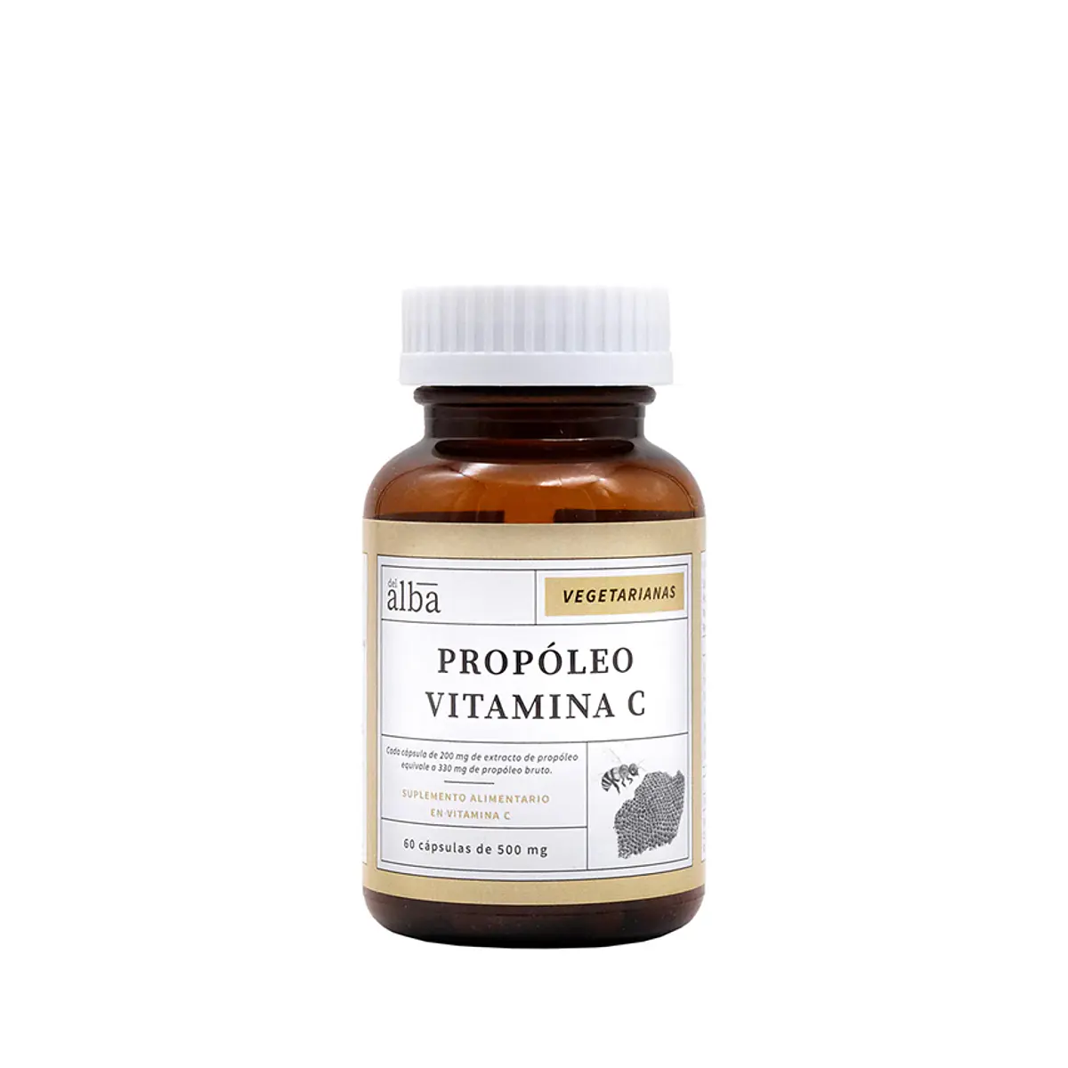 Cápsulas Própoleo Vitamina C VEG - 500 mg