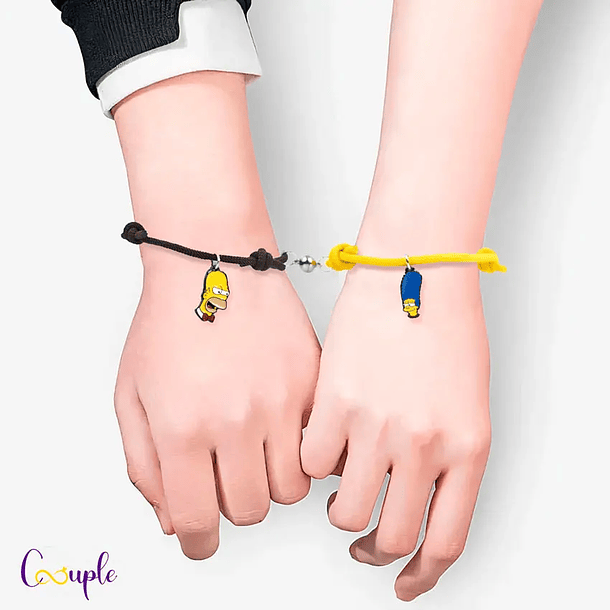 Pulseras lazo ajustable con imán de bugs bunny y lola para p