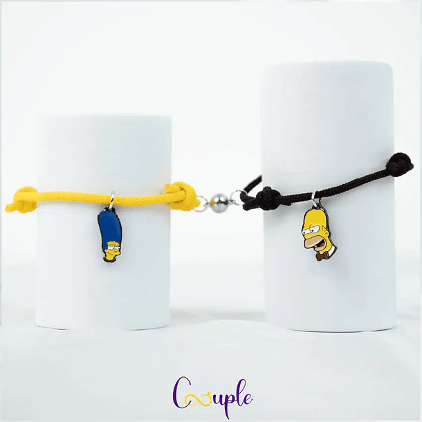 Pulseras lazo ajustable con imán de bugs bunny y lola para p