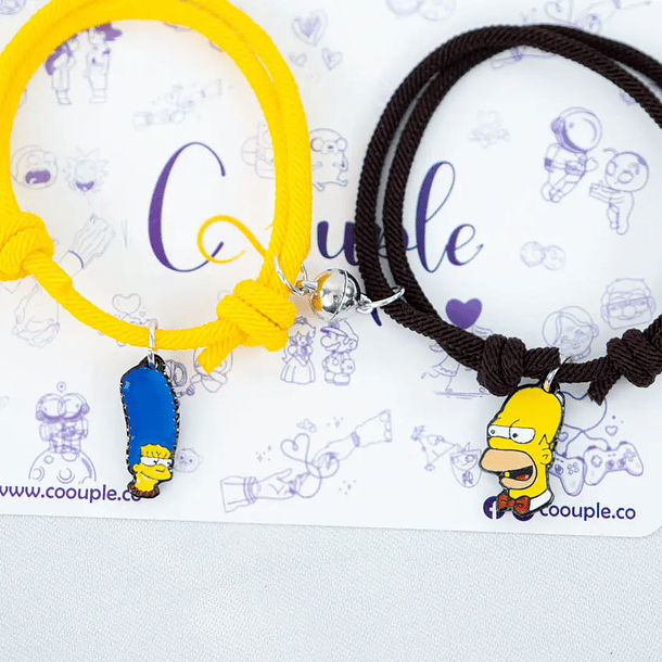 Pulseras lazo ajustable con imán de bugs bunny y lola para p