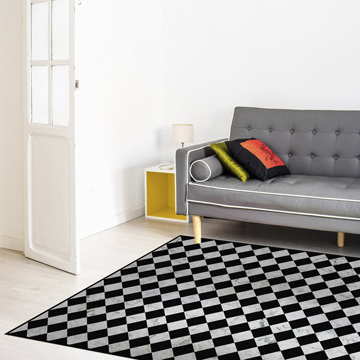 Rombo Dama Medium Marble- Alfombra Deco: DAVANTI