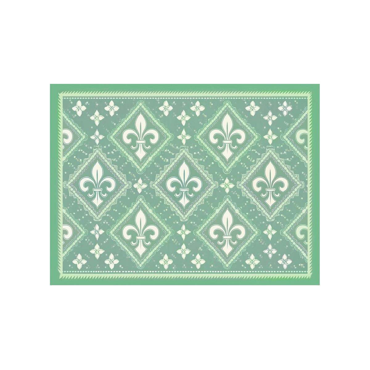 ALFOMBRA FLOR DE LIS 3 MM 50 X 70 CM