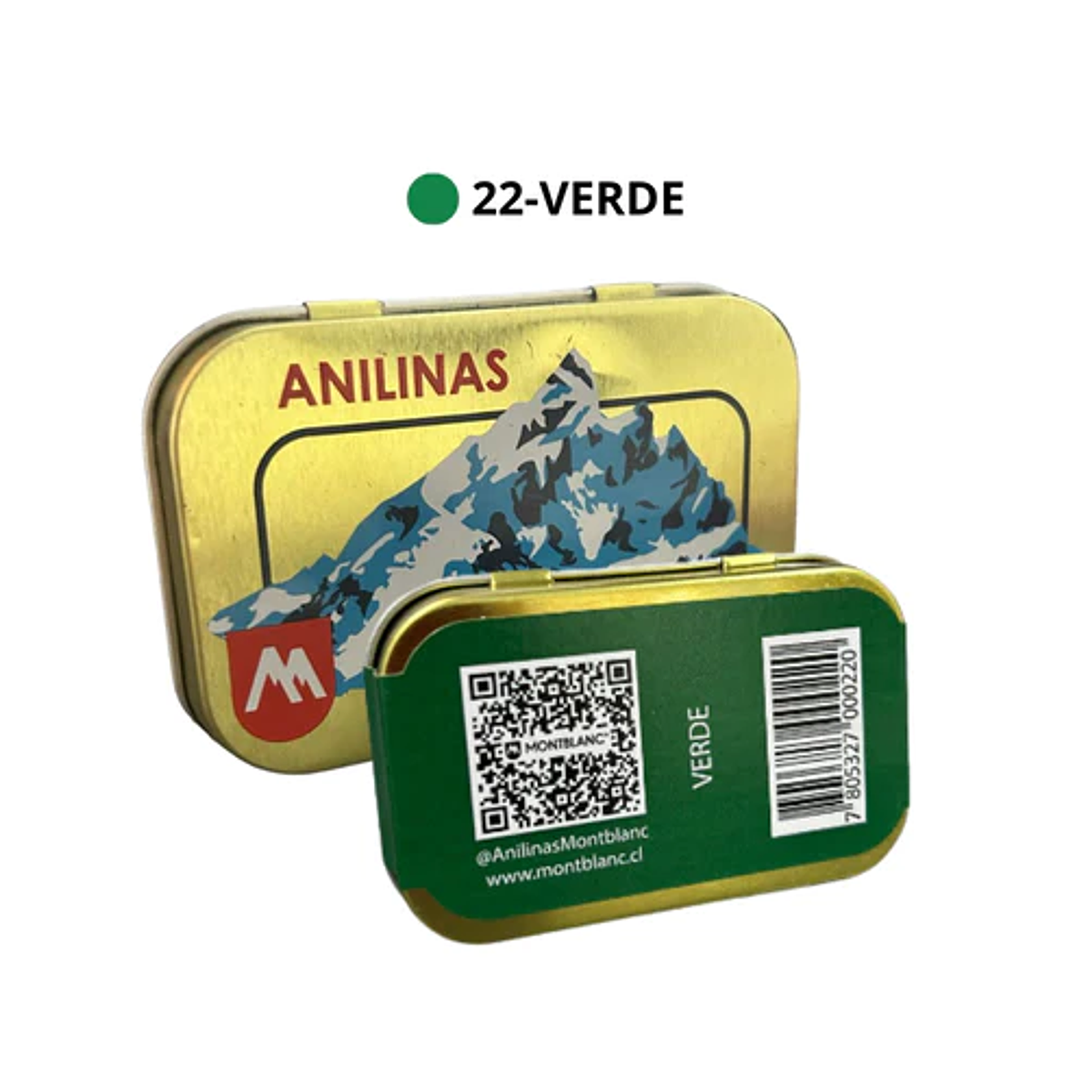 Cajita Dorada Color Azul Marino Oscuro