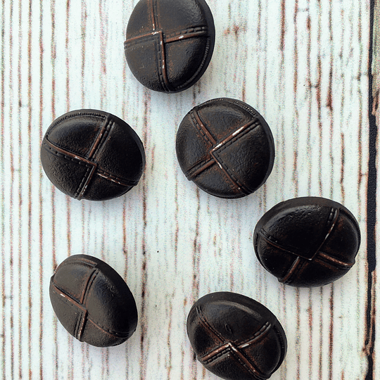 Botones Acrílico Café