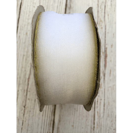 Rollo Cinta Organza Lurex 40mm 27mts