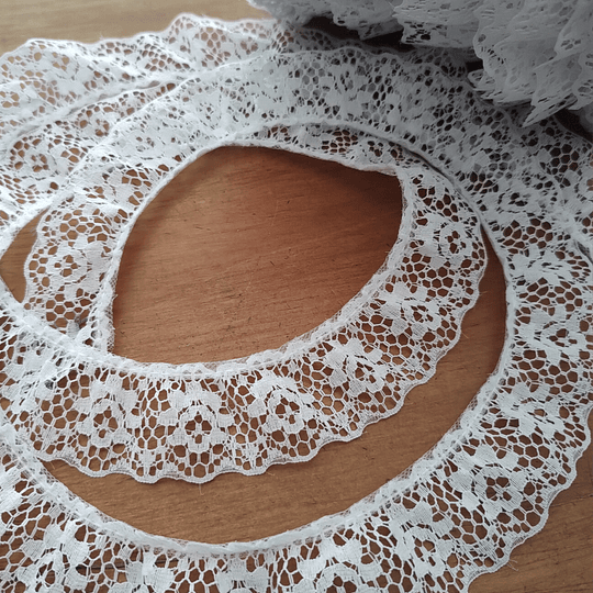 Blonda recogida Blanca 38mm