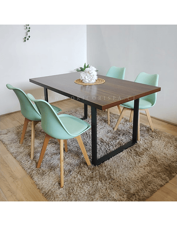 Comedor Industrial Tulip (4 Sillas)