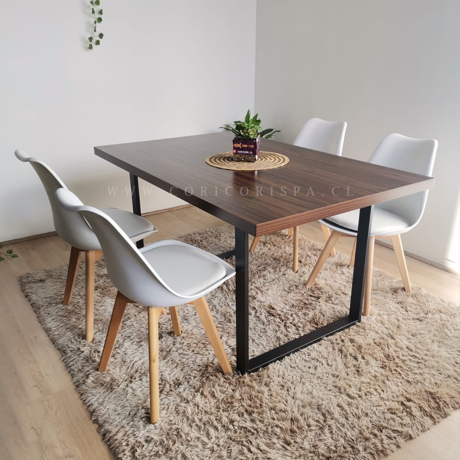 Comedor Industrial Tulip (4 Sillas)