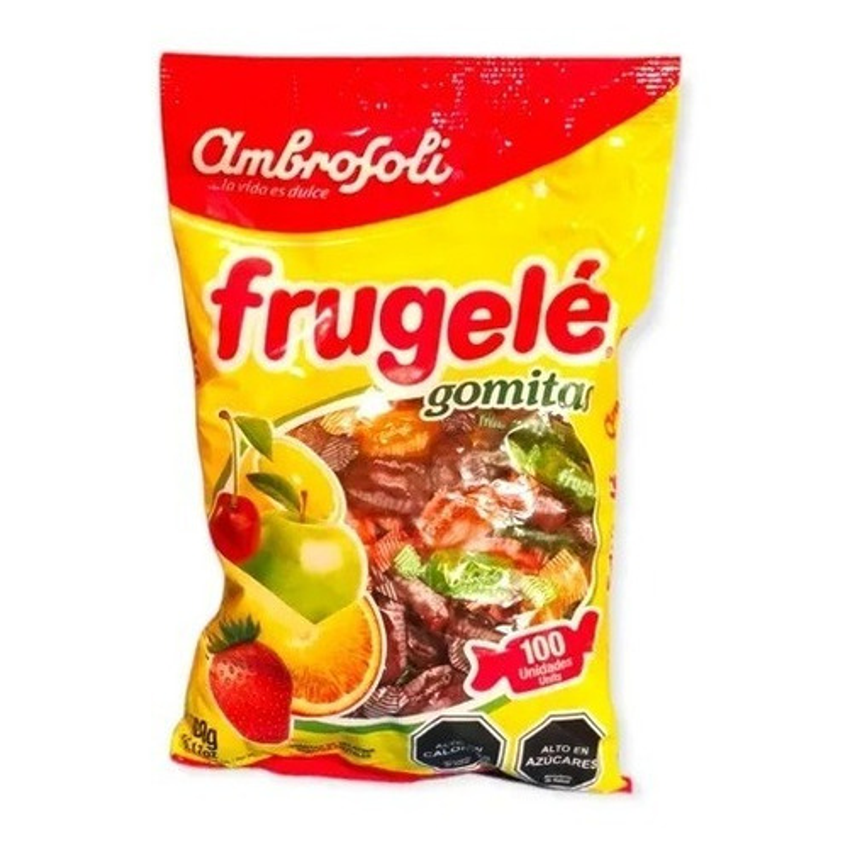 Gomitas Dulces Sabores Frutales Frugele 100 Unidades