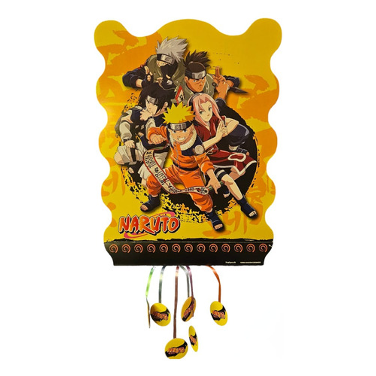 Piñata Plegable De Naruto Para Cumpleaños