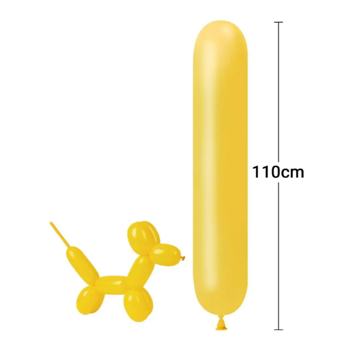 Globo figura amarillo 15 Unidades