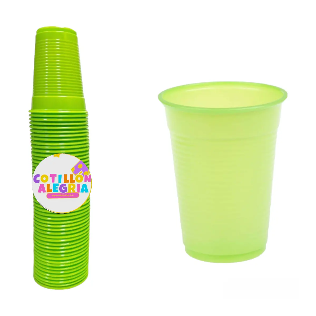 Vasos verdes 50 unidades