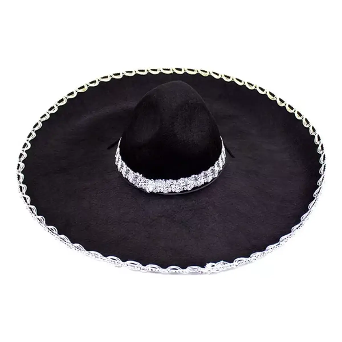 Sombrero mexicano mariachi chico plateado