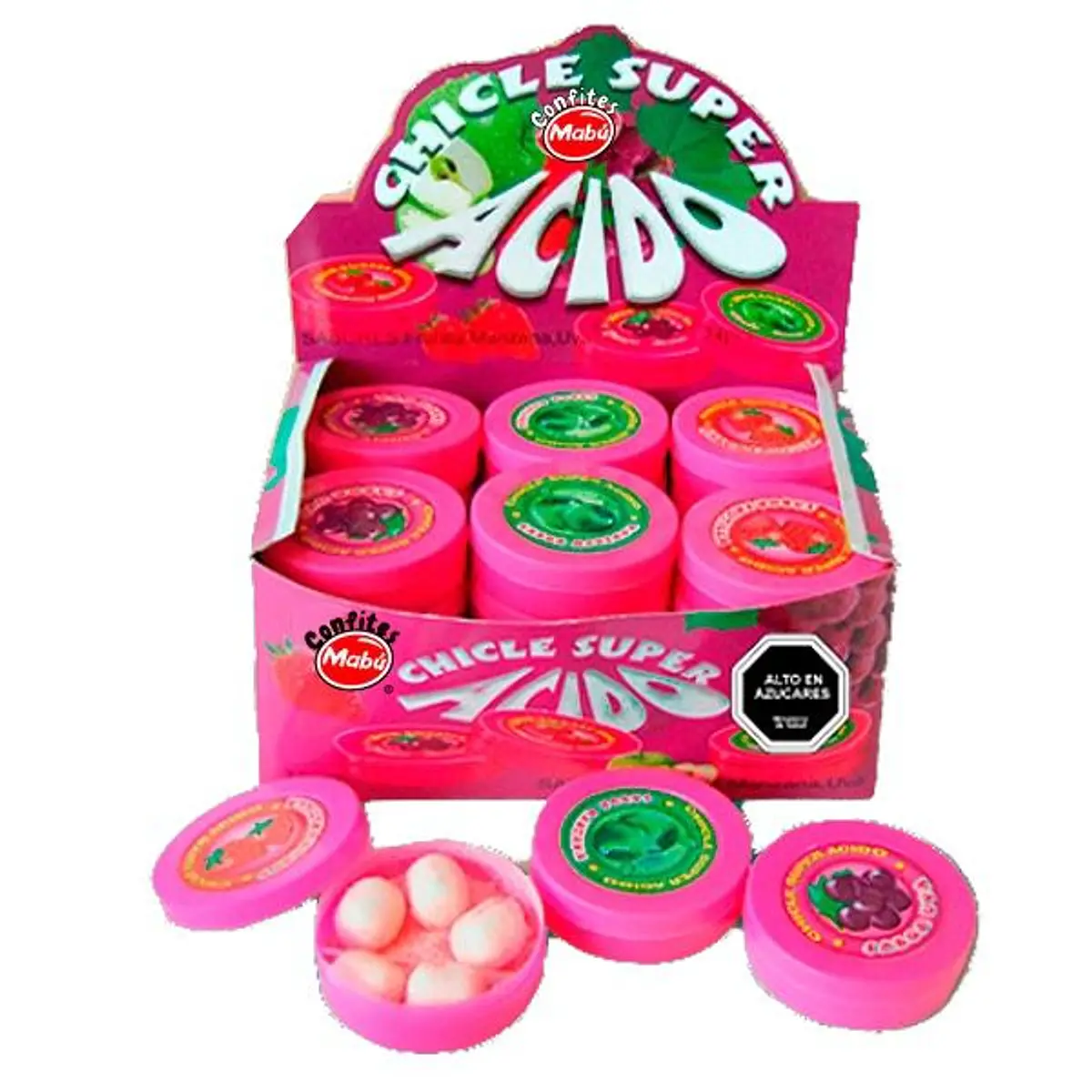 Chicle Super Acido x24