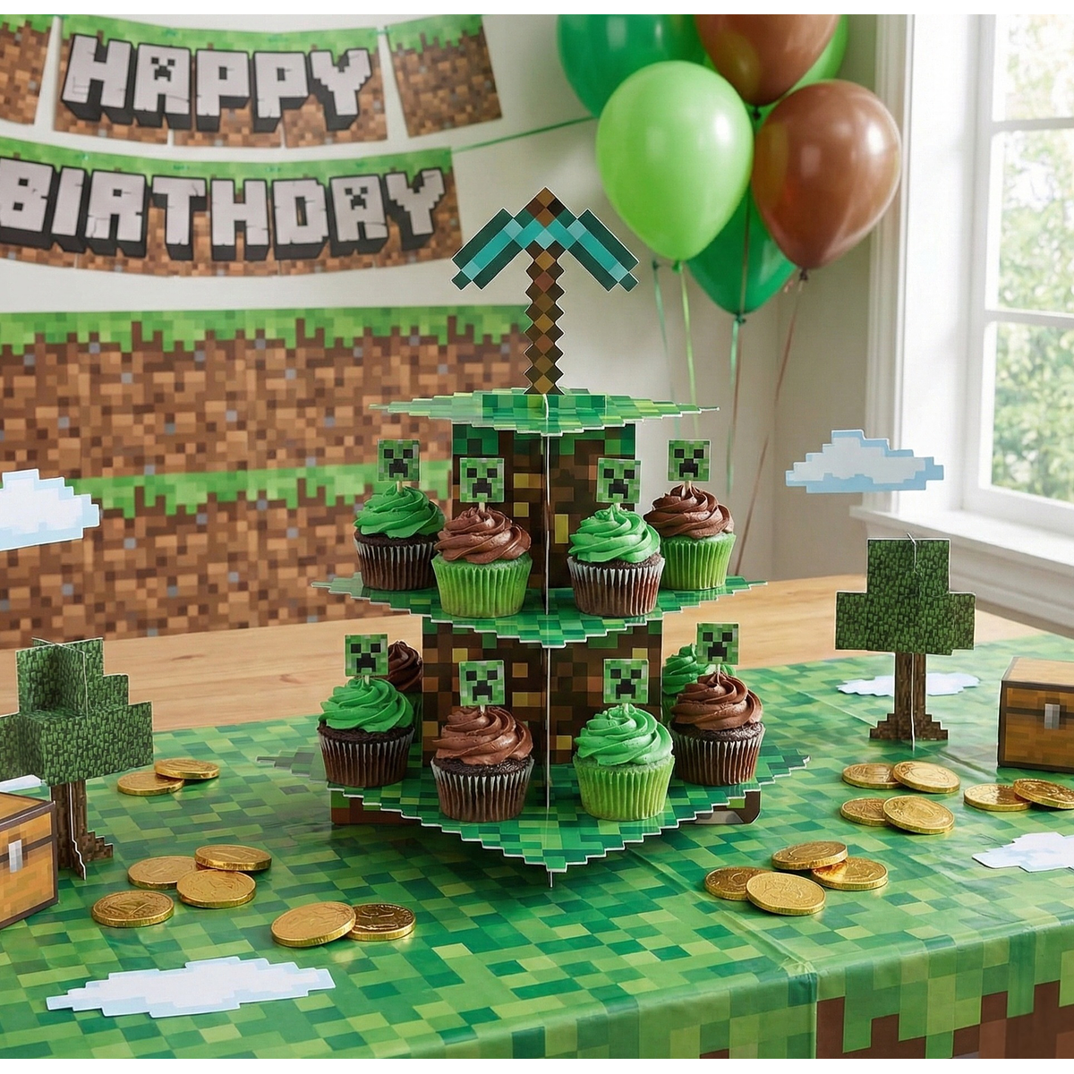 Porta cupcakes Minecraft
