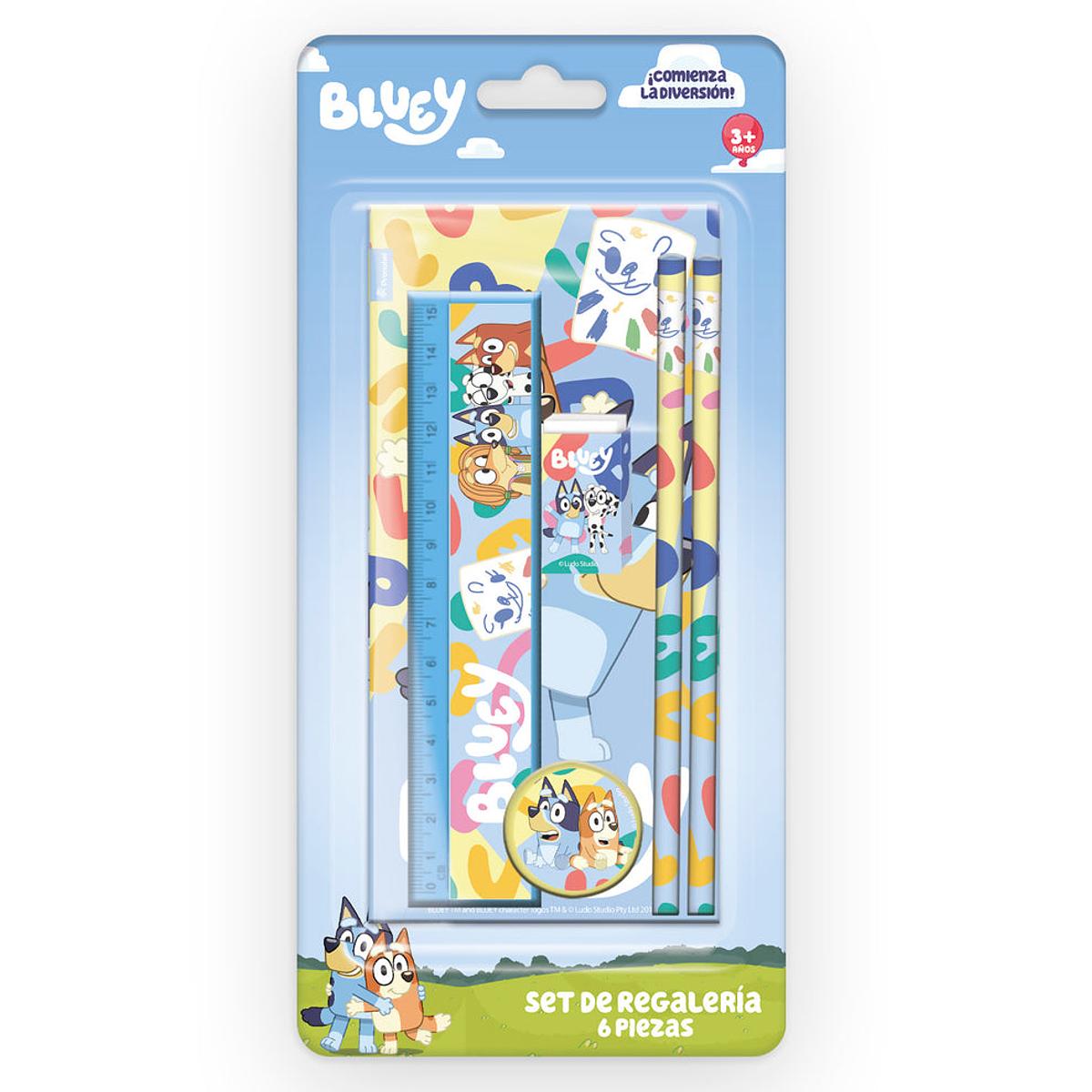 Set escolar Bluey 6 piezas