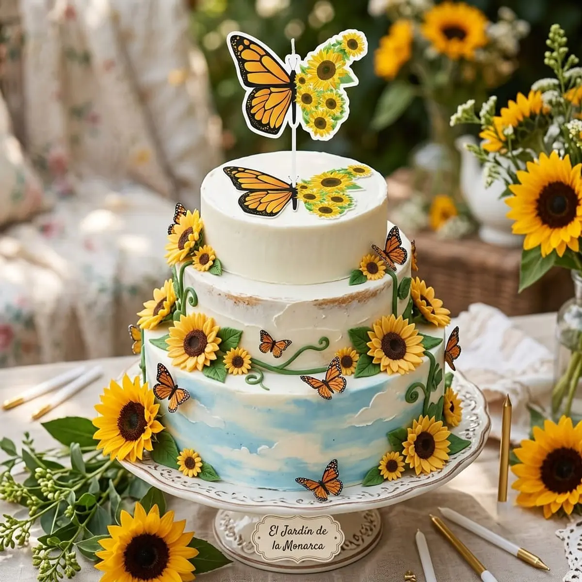 Vela decorativa mariposa