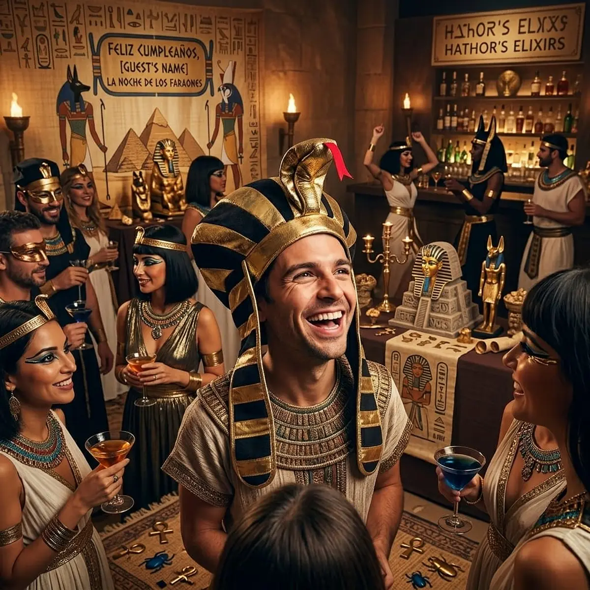 Gorro faraón de Egipto