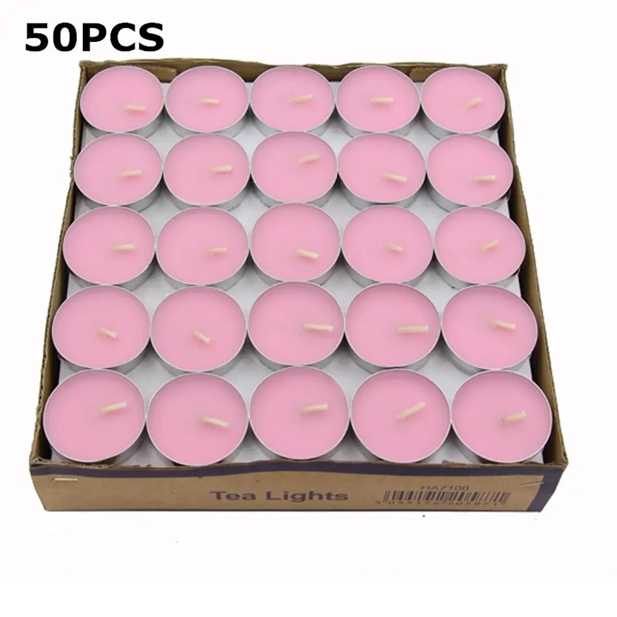 Velas Redondas Rosada x50