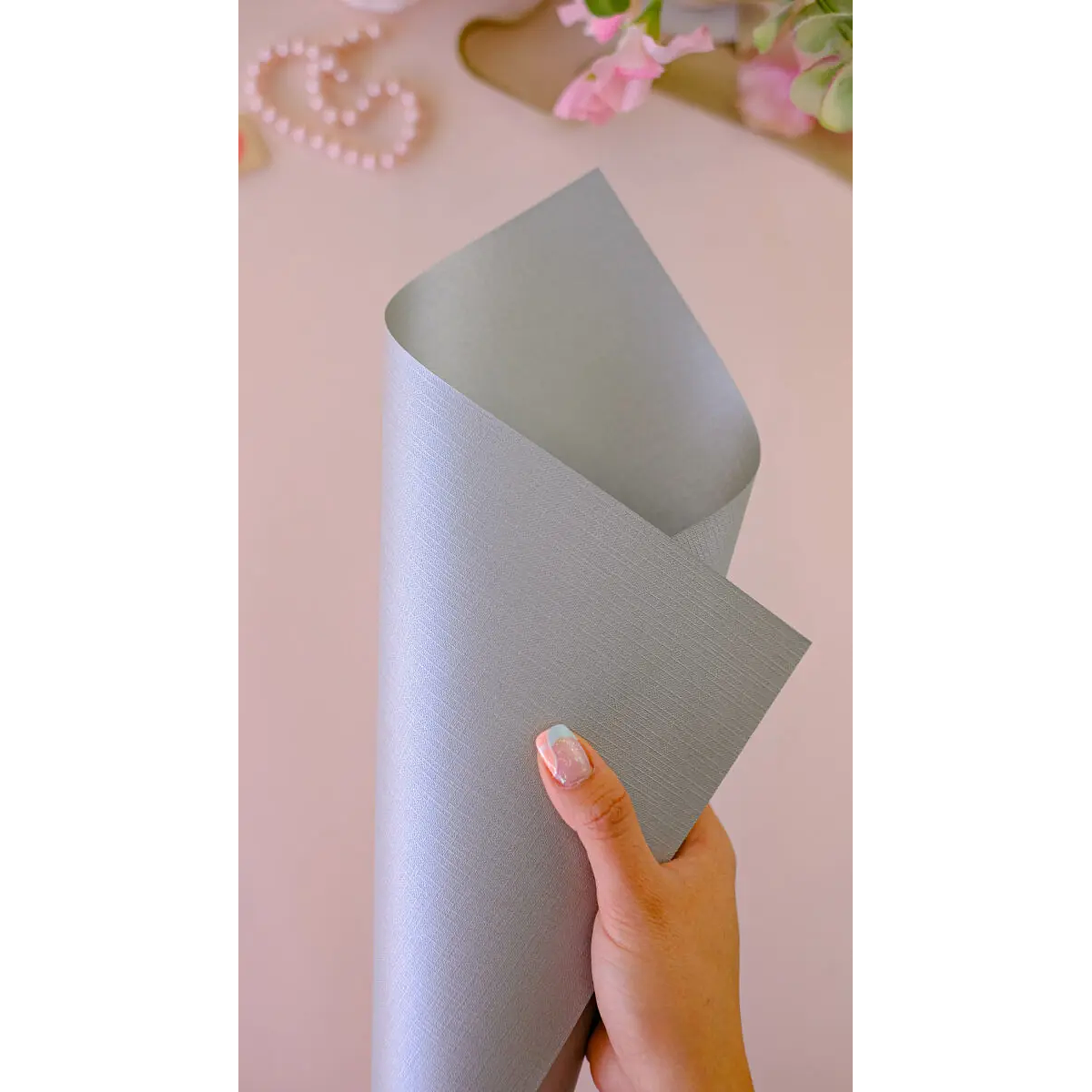 Pack Cartulina Perlada Textur Plata Johanna Rivero | Creativarte