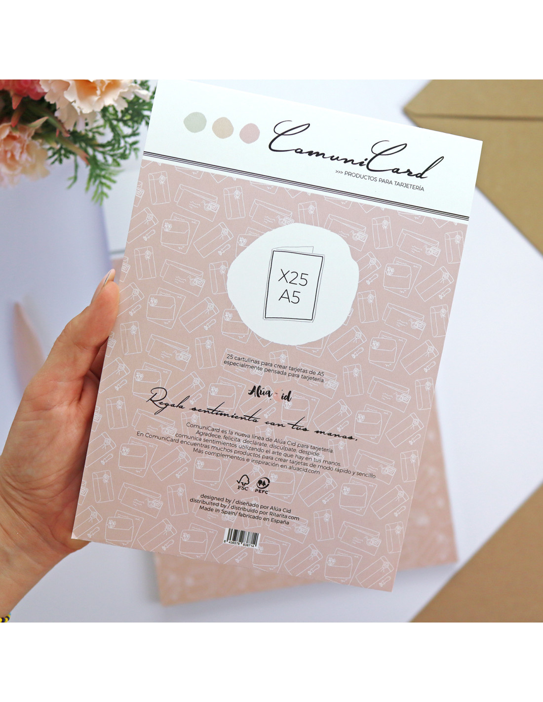 Bloc de tarjetas A5 ComuniCard - Alua Cid