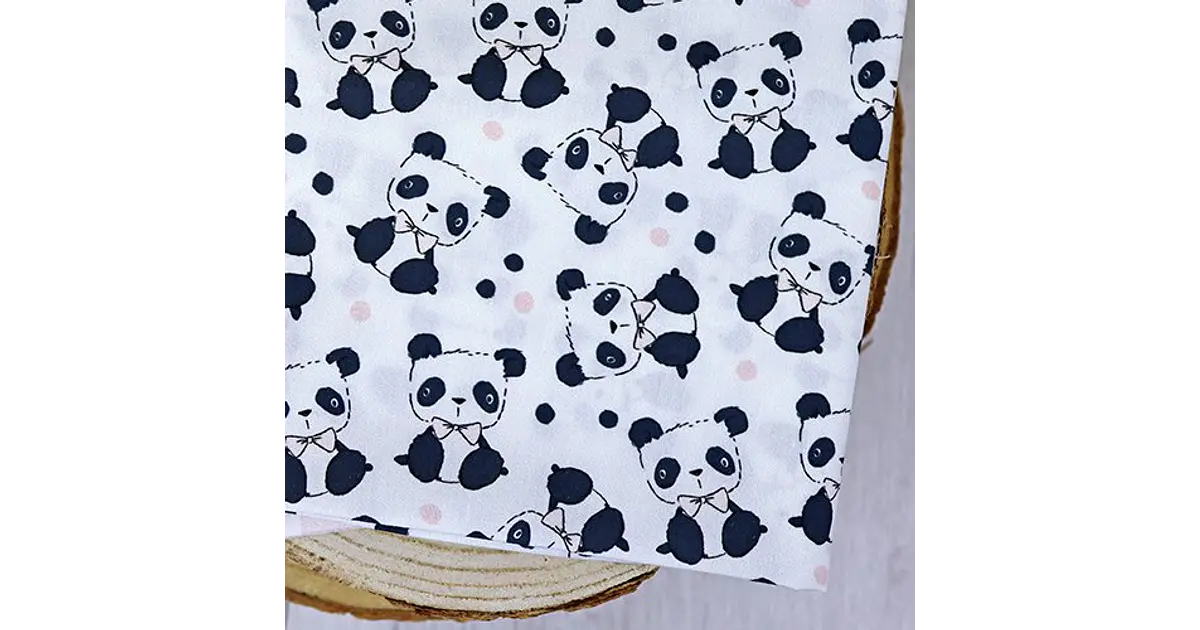 Tela Confetti Panda, de Panda - Alúa Cid