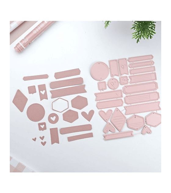 Troqueles Etiquetas Básicas - Alúa Cid