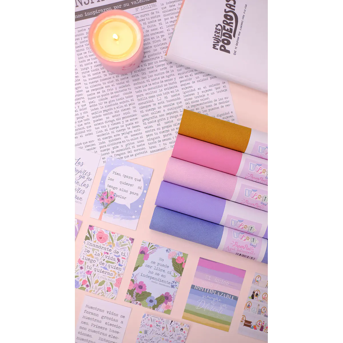 Paper for binding /Paper Rosa Pastel | Creativarte