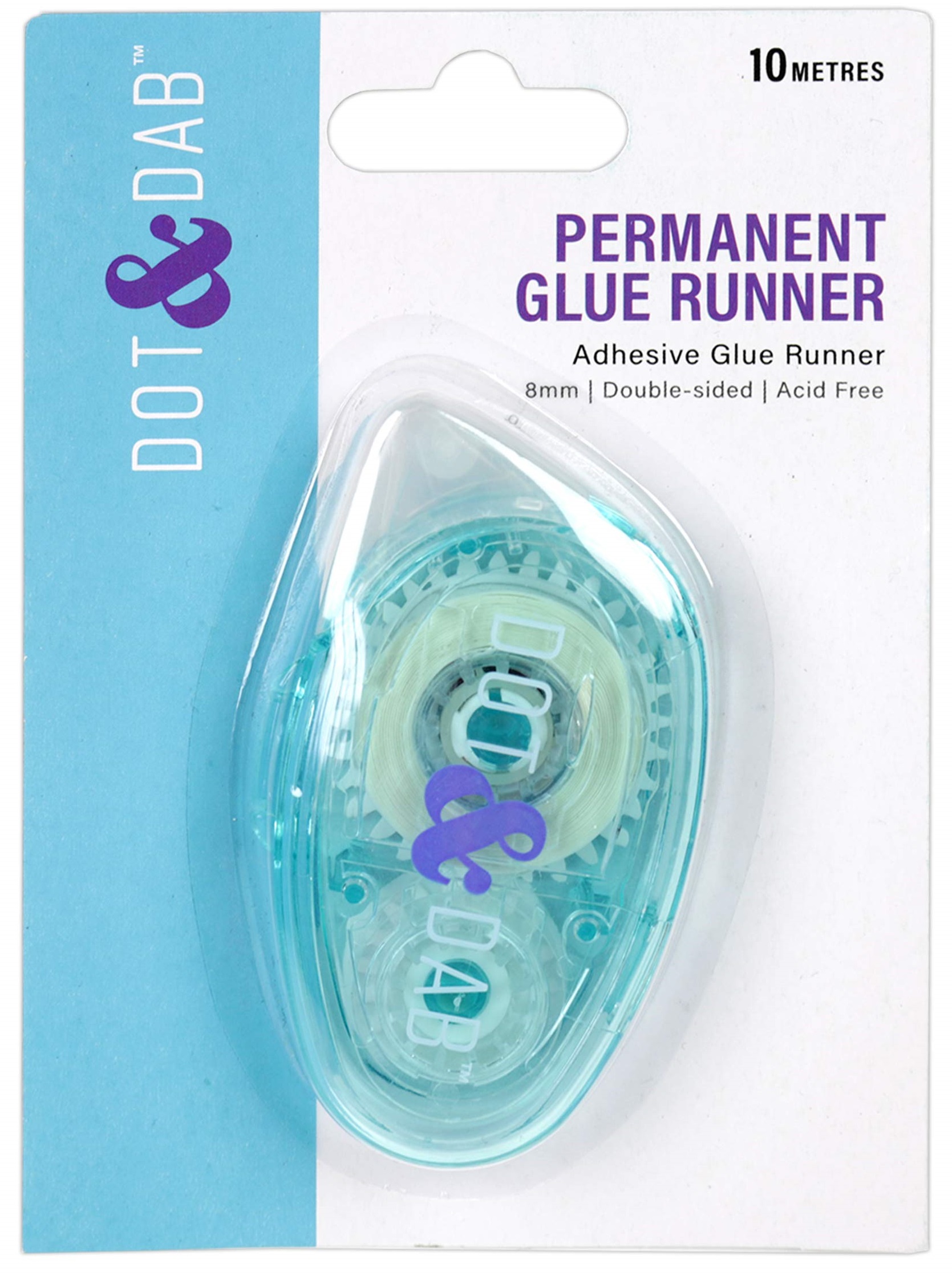 Dot & Dab Permanent Adhesive Roller 8mm x 10m