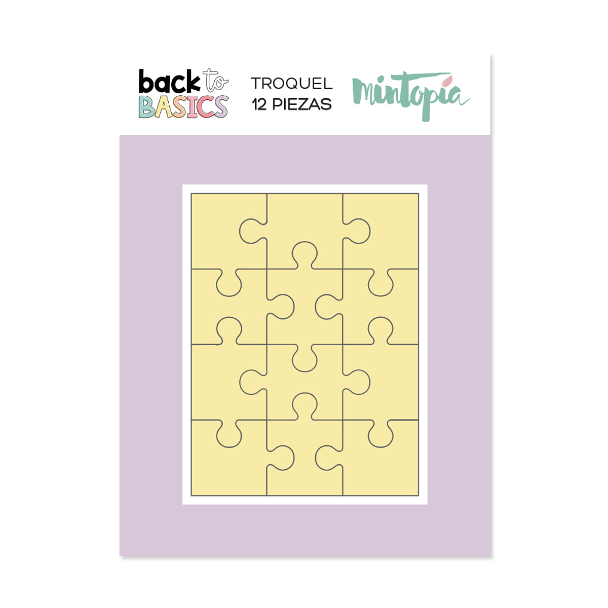 Troquel Puzzle 3x4 Back to Basics | Creativarte