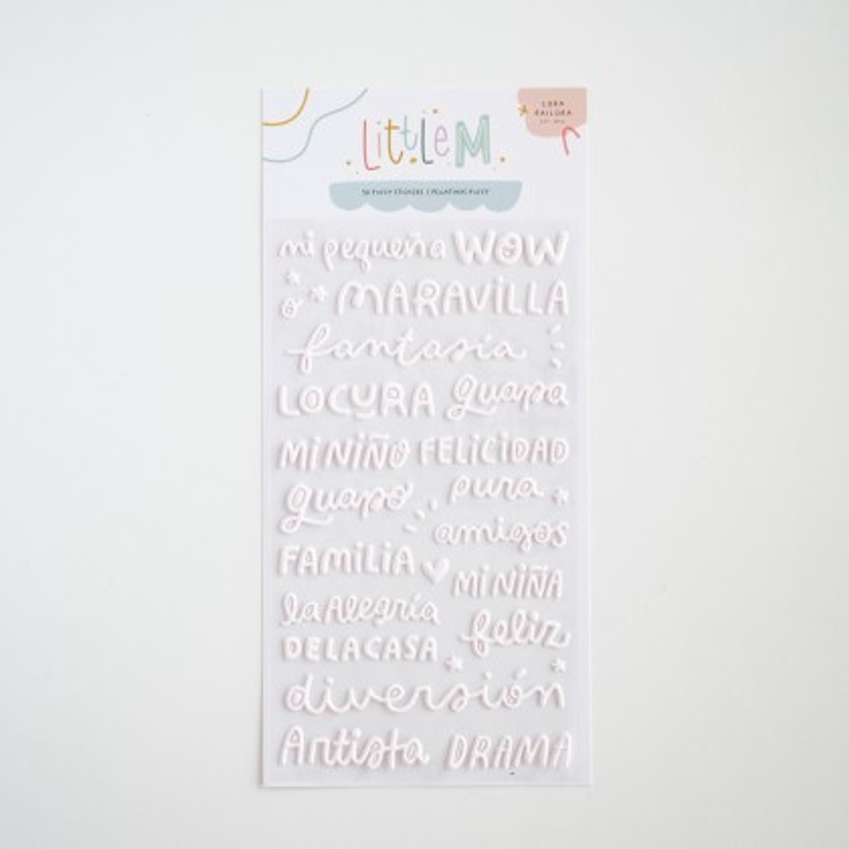 Palabras lettering LITTLE M | Creativarte