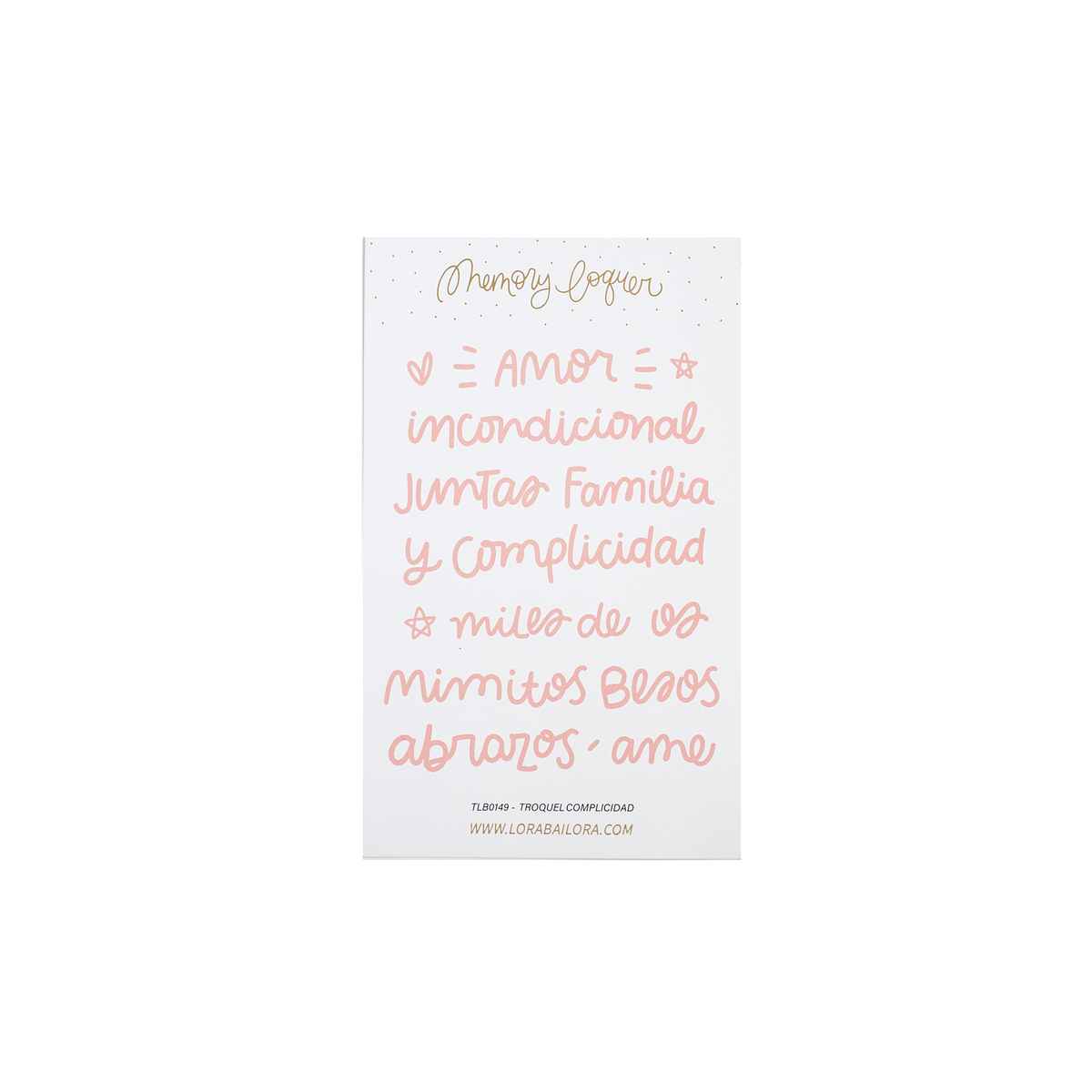 Troquel FRASES COMPLICIDAD | Creativarte