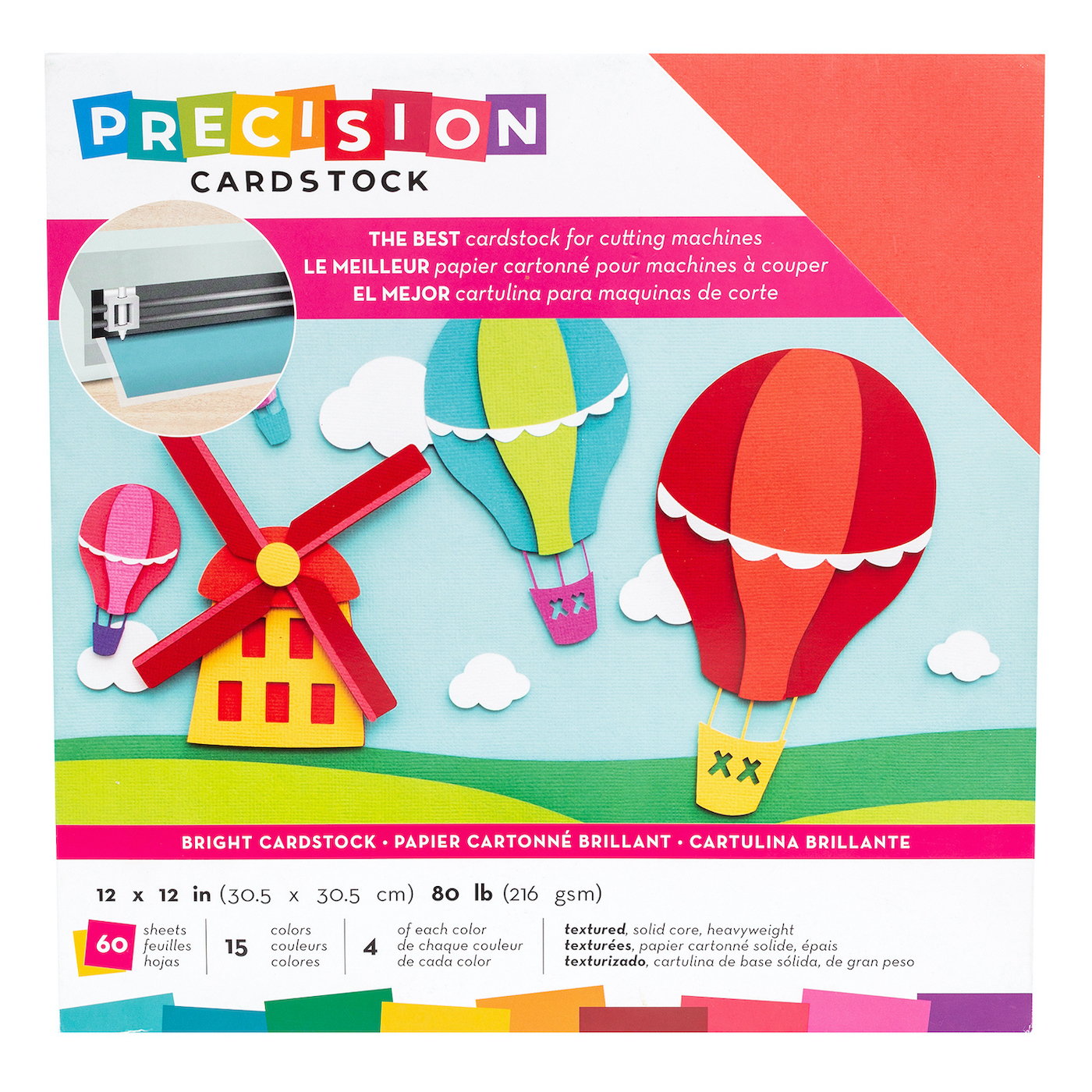 BRIGHT -CARDSTOCK PACK 12X12