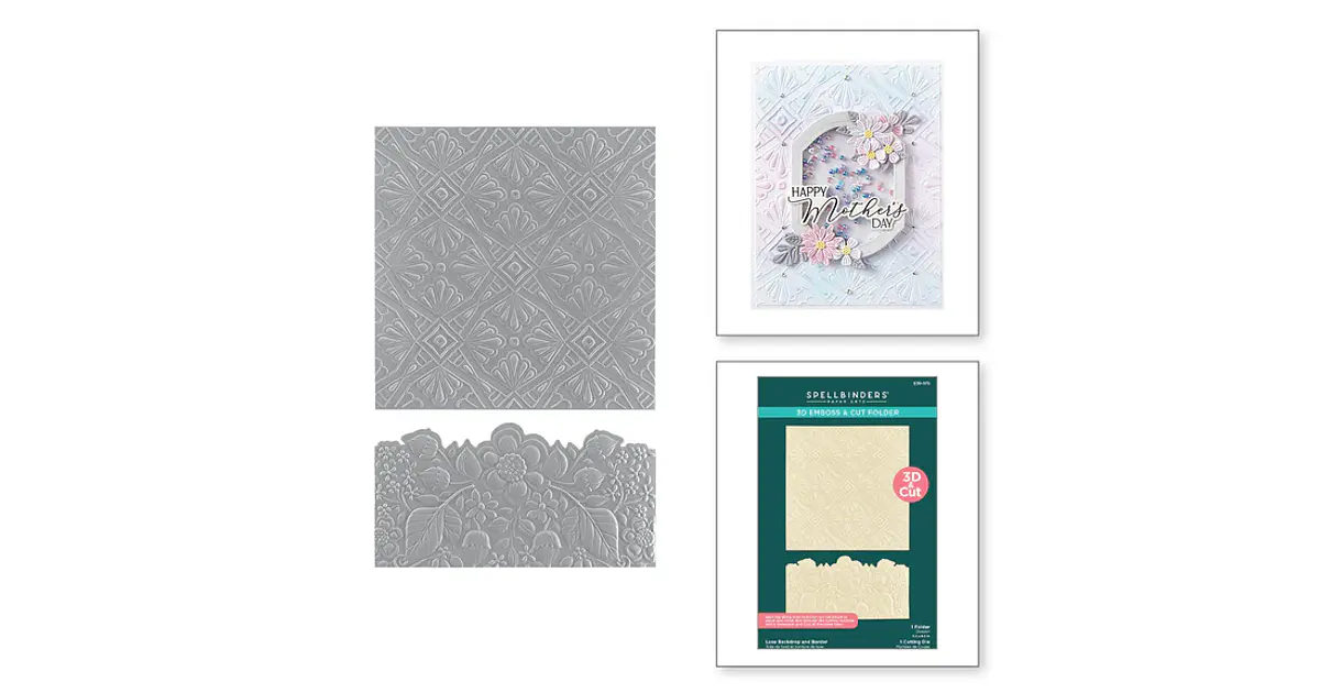 Luxe Backdrop and Border 3D Emboss & Cut Folder from ...