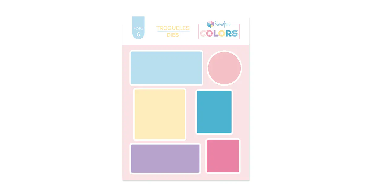 Troquel Kimidori Colors Decoraciones para tarjetas de 4x6