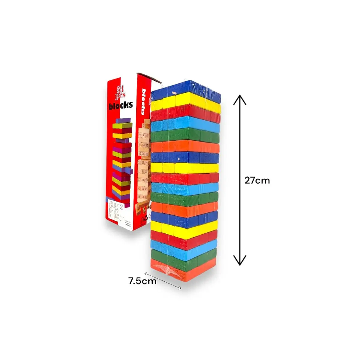 Jenga de Madera Colores | Tienda Online Infantil