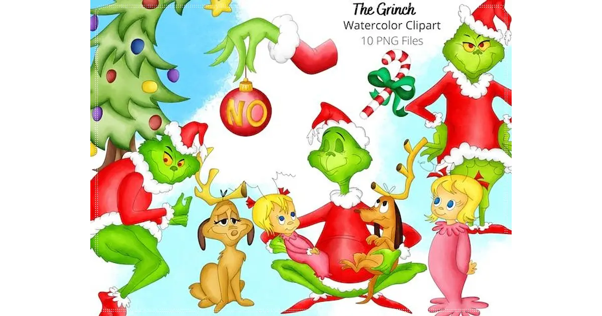 KIT DIGITAL GRINCH (PNG)