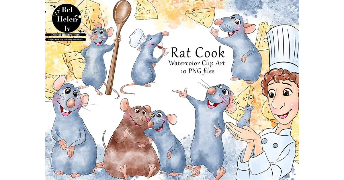 KIT DIGITAL RATATOUILLE (PNG)