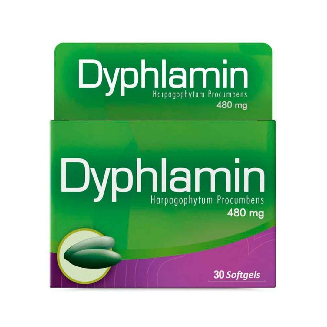 DYPHLAMIN 480 MG - HARPAGOPHITUM (30 SOFTGELS) - DOLOR EN...