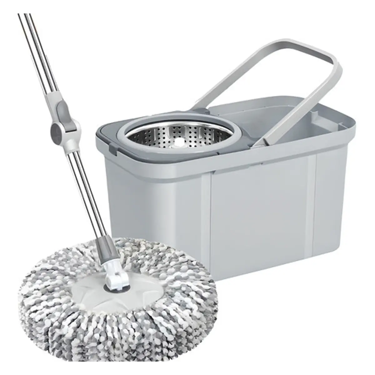 Lampazo Mopa Fregona Cubo Trapeador De Pisos Giratoria 360°