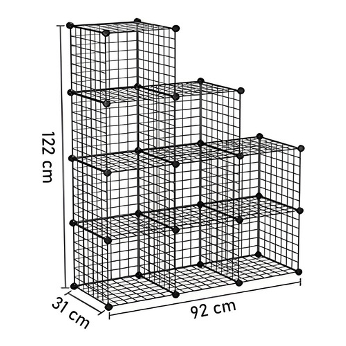 Estante Armario Organizador De Hierro 9 Repisas Armable | CRUSEC